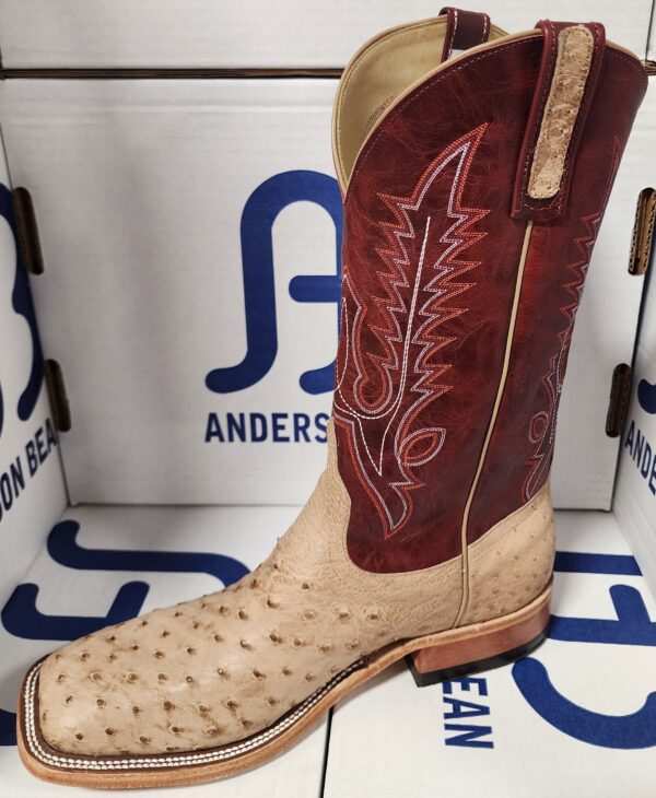 ANDERSON BEAN TAN VINTAGE BRUCIATO OSTRICH 335203 – Rodeo Western